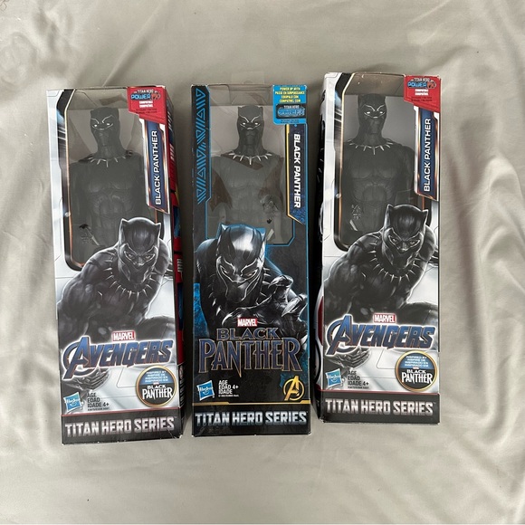 Marvel | Toys | Marvel Black Panther Titan Hero Series 2inch Black ...